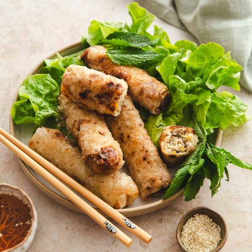 Nems au poulet croustillants I Recette facile à faire maison
